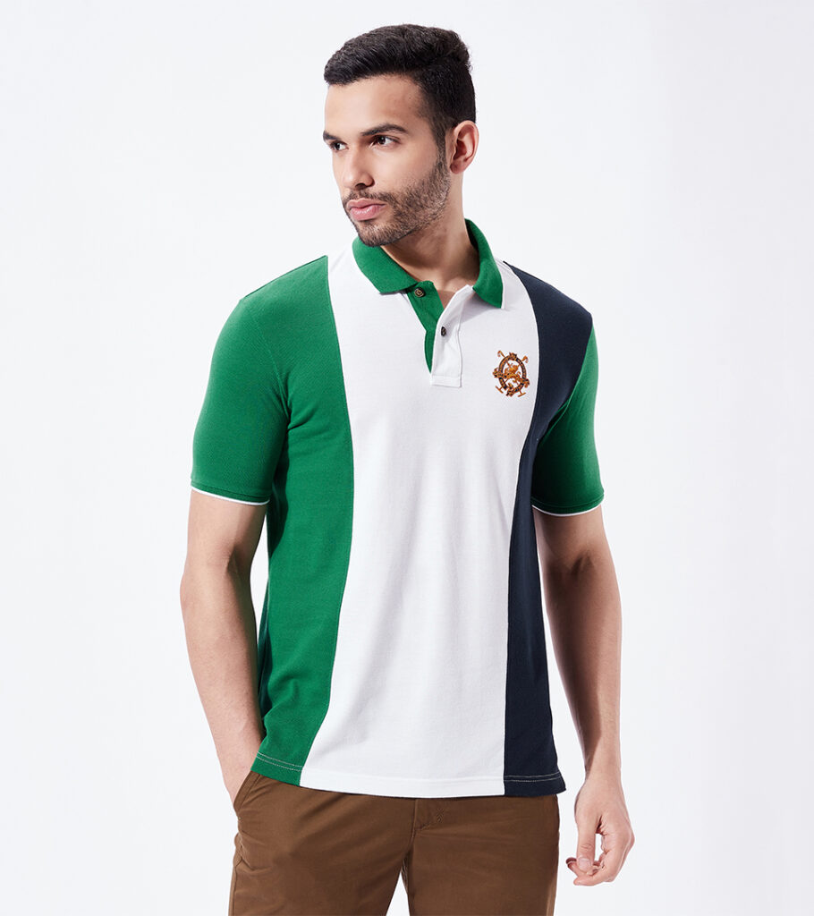 Colour Block Polo – Fahrenheit
