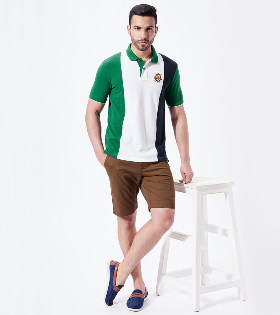 Colour Block Polo – Fahrenheit